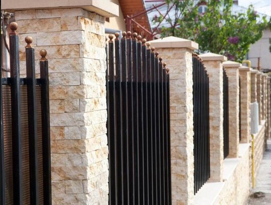 beige yellow veneer cladding flat panel cultured stone stacked stone ledge stone glued wall panel flagestone with corner