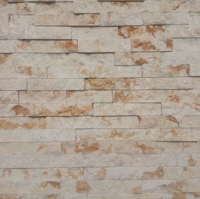 yellow Natural stone cultured stone veneers stacked stone glued wall cladding tiles panels
