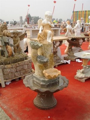 stone childen statues hand carved sculptures outdoor marble statues decorations beige statues