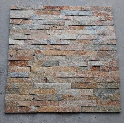 rusty slate linears panels cultured stone stacked stone veneers ledged stone wall cladding decorations tiles