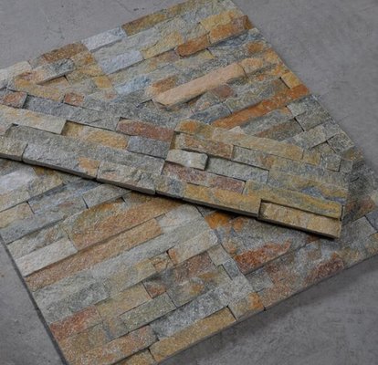 rusty slate linears panels cultured stone stacked stone veneers ledged stone wall cladding decorations tiles