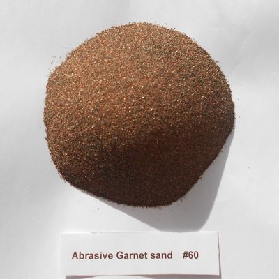 60 mesh grain dark brown garnet sand for CNC waterjet abrasive garnet sand cutting use and abrasive paper making