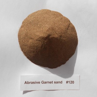 120 mesh grain dark brown garnet sand for CNC waterjet abrasive garnet sand cutting use and abrasive paper making