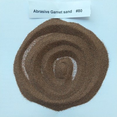 CNC waterjet cutting sand Abrasive Garnet sand 80 mesh gritz Washed and filtered garnet mesh 80
