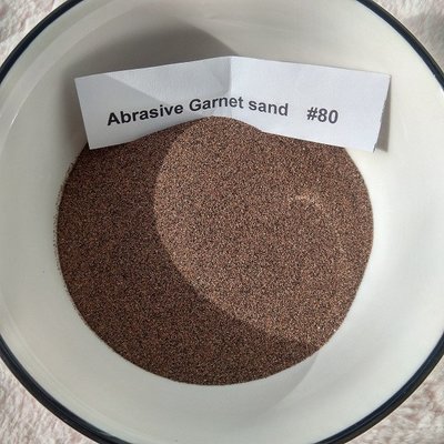 CNC waterjet cutting sand Abrasive Garnet sand 80 mesh gritz Washed and filtered garnet mesh 80