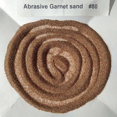 CNC waterjet cutting sand Abrasive Garnet sand 80 mesh gritz Washed and filtered garnet mesh 80