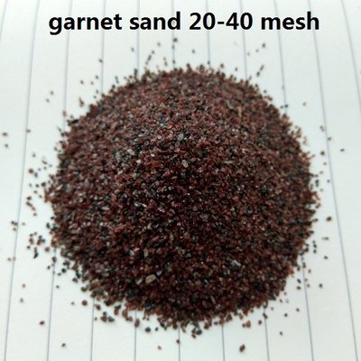 stainless steel surface sand blasting abrasive sand Garnet sand 20-40 30-60 mesh grain garnet sand gritz