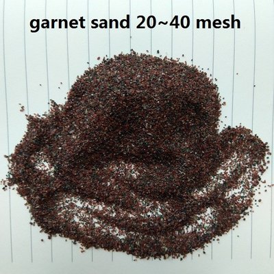 stainless steel surface sand blasting abrasive sand Garnet sand 20-40 30-60 mesh grain garnet sand gritz