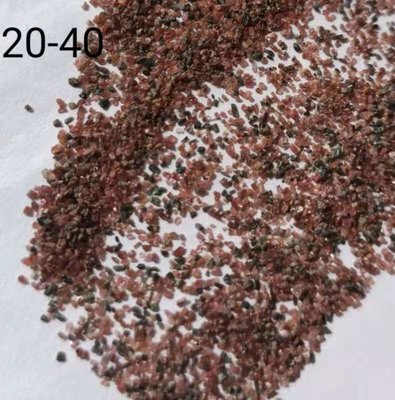 stainless steel surface sand blasting abrasive sand Garnet sand 20-40 30-60 mesh grain garnet sand gritz