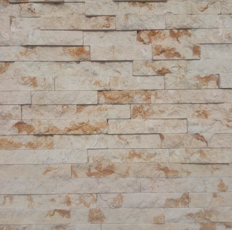 yellow Natural stone cultured stone veneers stacked stone glued wall cladding tiles panels