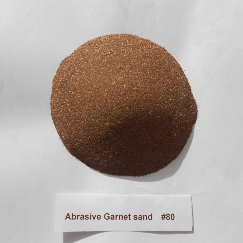 waterjet cutting sand 80 mesh grain waterjet cutting abrasive garnet sand for polishing and cutting