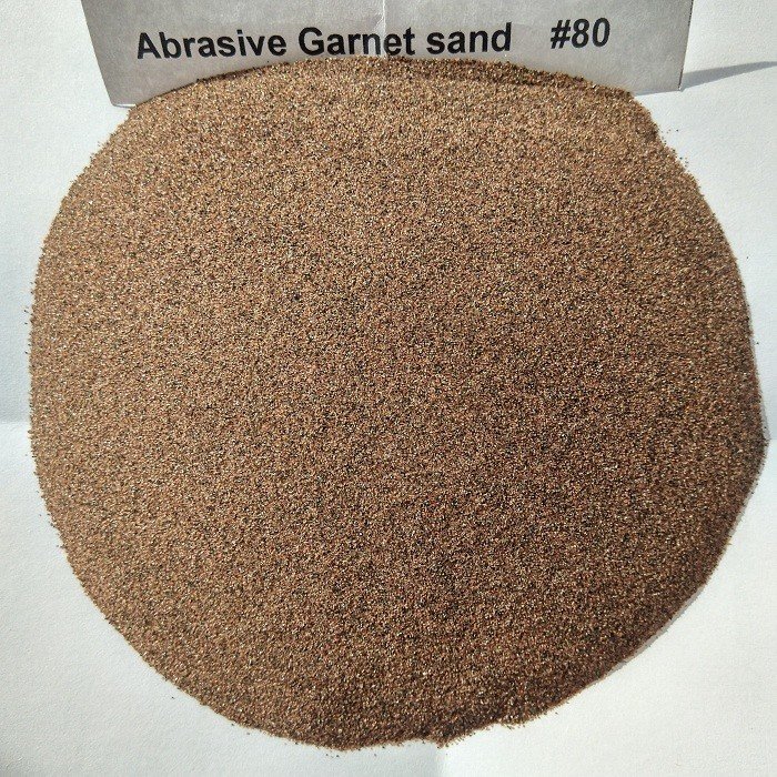 CNC waterjet cutting sand Abrasive Garnet sand 80 mesh gritz Washed and filtered garnet mesh 80
