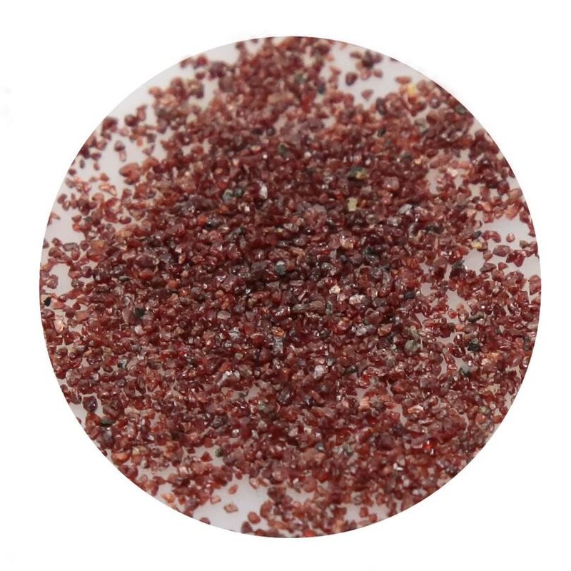 stainless steel surface sand blasting abrasive sand Garnet sand 20-40 30-60 mesh grain garnet sand gritz
