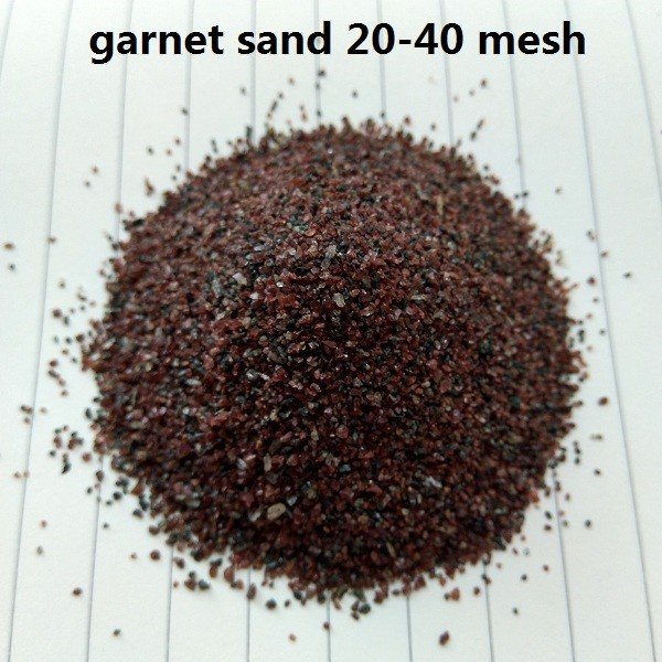 stainless steel surface sand blasting abrasive sand Garnet sand 20-40 30-60 mesh grain garnet sand gritz