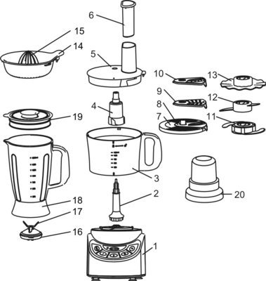 1000W FP401 Food Processor supplier