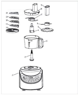 1000W FP401 Food Processor supplier