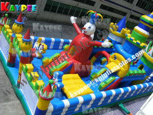 China Inflatable clown funcity ,inflatable playland,crazy fun part with slide KFT013 supplier