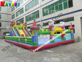China Gaint Inflatable funcity ,inflatable playland for kid, fun part with slide KFT015 supplier