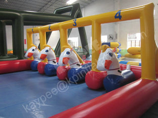China Inflatable pony hop horse racing for adult and kid supplier