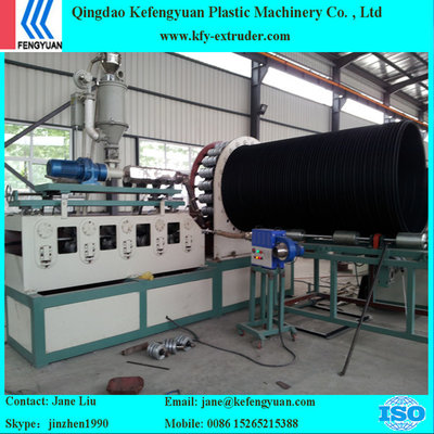 hdpe plastic water drainage sewage steel reinforced winding pipe extruder making machine
