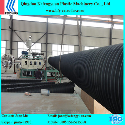hdpe plastic water drainage sewage steel reinforced winding pipe extruder making machine