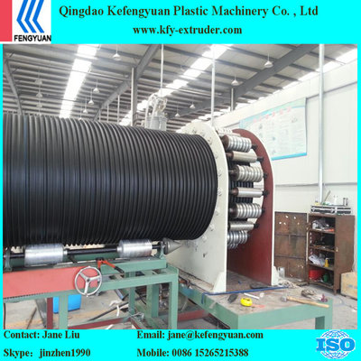 hdpe plastic water drainage sewage steel reinforced winding pipe extruder making machine