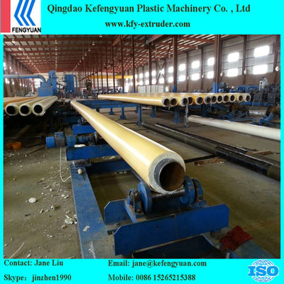 HDPE one step PU for steel pipe insulation foaming production line