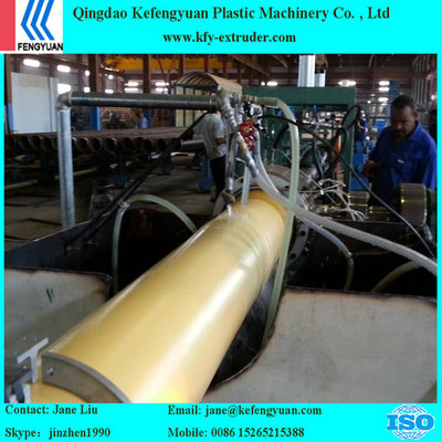 HDPE one step PU for steel pipe insulation foaming production line