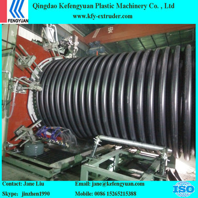 2400mm HDPE Spiral type winding corrugated appearance drainage pipe making machine