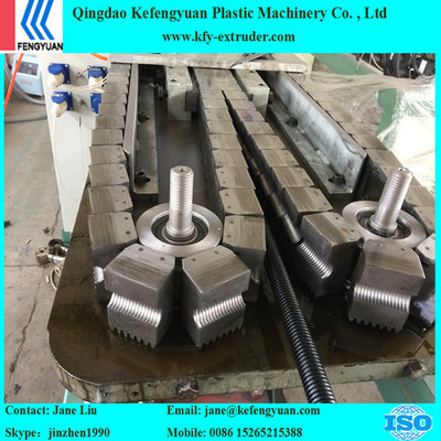 PE/PVC/PP/PA Cable Protection Single Wall Corrugated Pipe Production Line