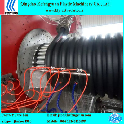 HDPE new type Krah pipe with corrugated pipe inside or with plain pipe inside production line