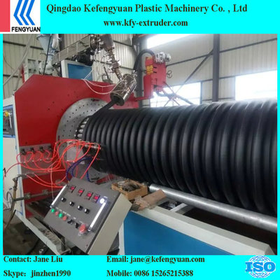 HDPE new type Krah pipe with corrugated pipe inside or with plain pipe inside production line