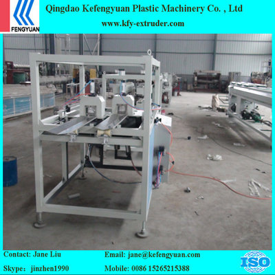 PVC double outlet electric conduit pipe making machine manufacture in Qingdao