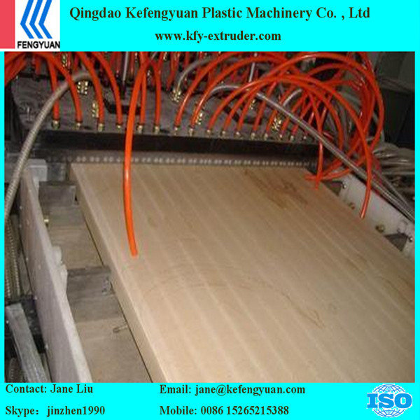 PVC/PE WPC crust foam board and outside door decoration wpc product making machine
