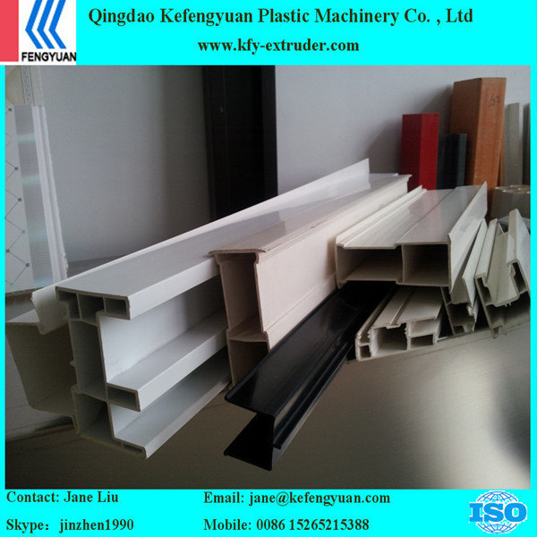 PVC window and door frame profile extrusion production line making machine manufacture