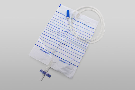 2018 Medical 2000ML Urine Bag With T-Cross Valve