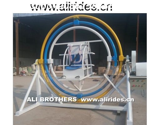 thrilling amusement park rides human gyroscope/3D space ring rides for sale