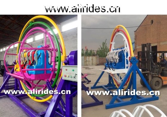 thrilling amusement park rides human gyroscope/3D space ring rides for sale