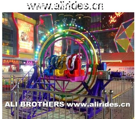 thrilling amusement park rides human gyroscope/3D space ring rides for sale