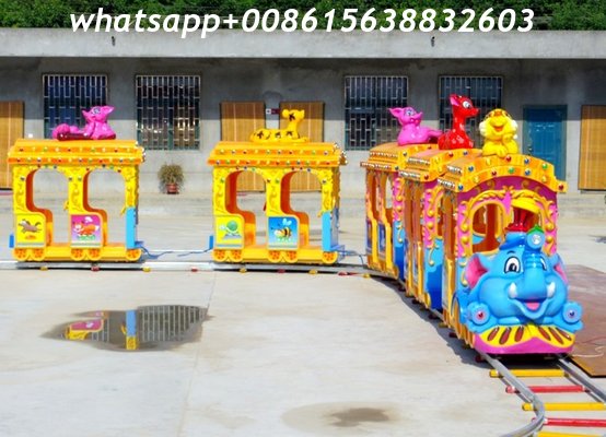 elephant mini track train electric outdoor amusement park ride elephant train for sale