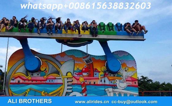 thrilling  top dancer ride Amusement park equipment Crazy waves Miami rides for sale