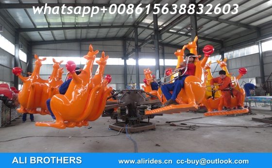 outdoor amusement 8 arms park equipment for sale kiddie ride kangroo jumping