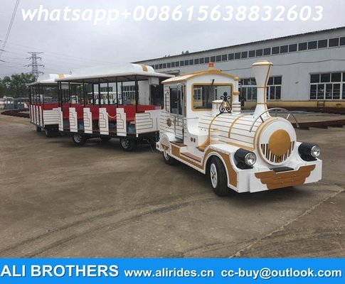 china amusement rides trackless train/diesel trackless train for amusement park/india tourist train