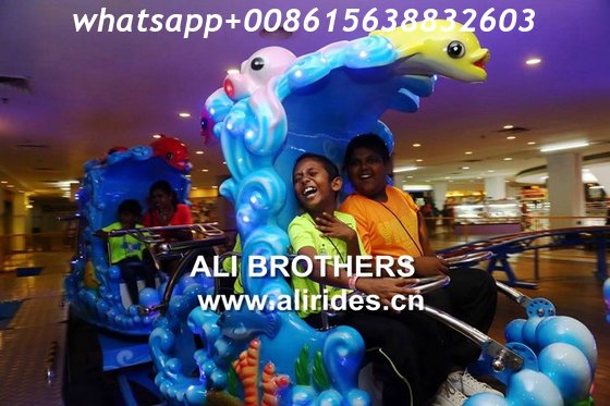 Indoor ride and glide cheapest small theme park games roller coaster for kids