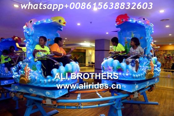 Indoor ride and glide cheapest small theme park games roller coaster for kids