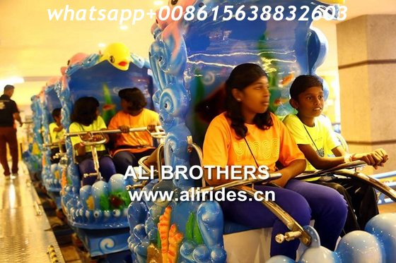 Indoor ride and glide cheapest small theme park games roller coaster for kids