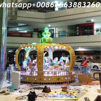 kids amusement rides royal crown carousel horse ride for sale