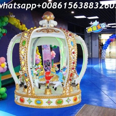 kids amusement rides royal crown carousel horse ride for sale