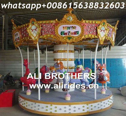 6 8 12 seats mini carousel ride for sale amusement park games