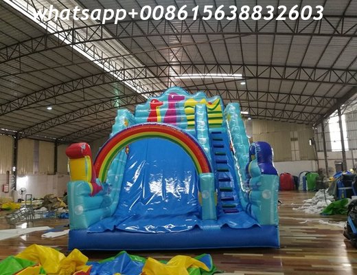 Bouncy slide inflatable fun castle infatable slide for amusement park